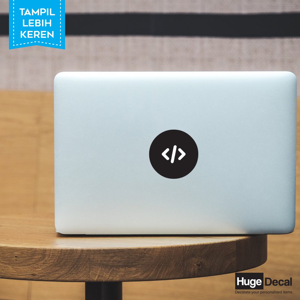 Decal Sticker Macbook Laptop Sticker Apple - Code Logo | Shopee Philippines