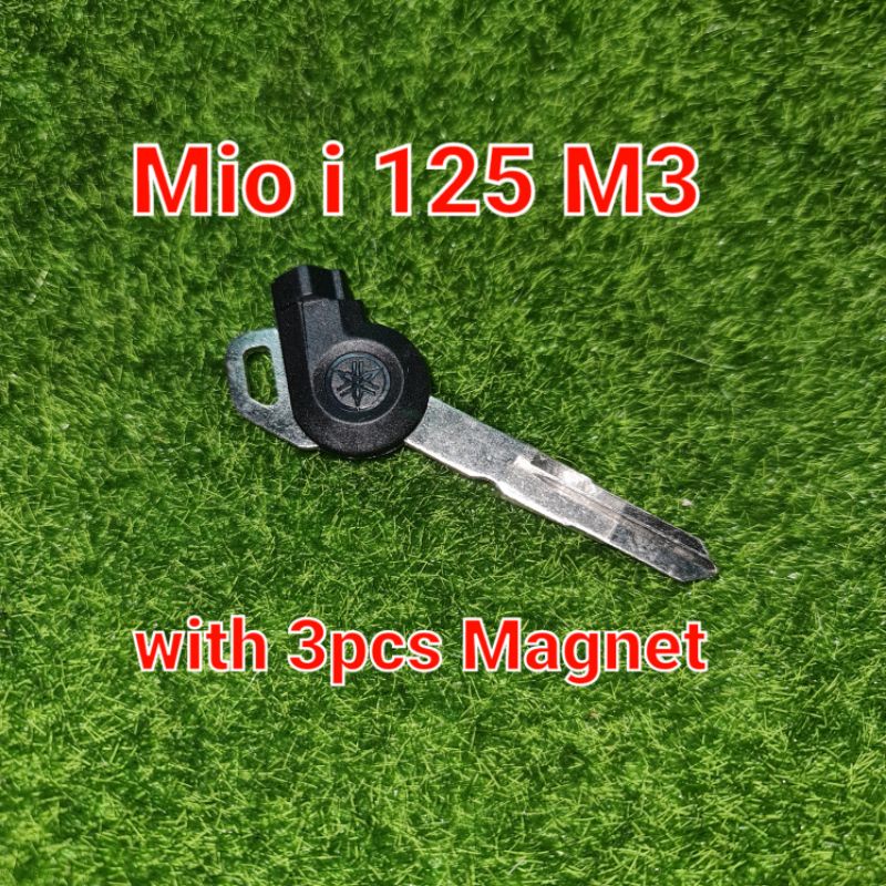Mio i 125 M3 blank key with 3pcs magnet for duplicate (L2B) | Shopee ...