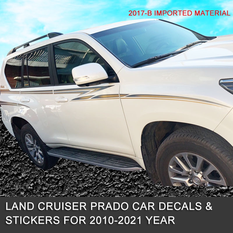 fit for land cruiser Prado car body color bar sticker Toyota ...