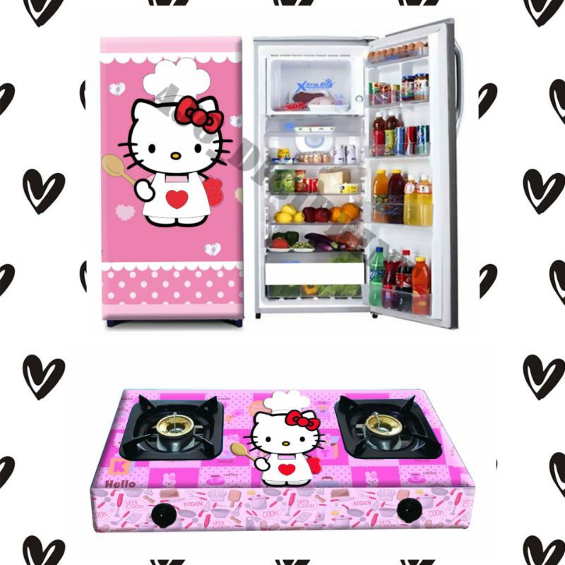 Hello Kitty Series 1-door Refrigerator And Stove Sticker Package ...