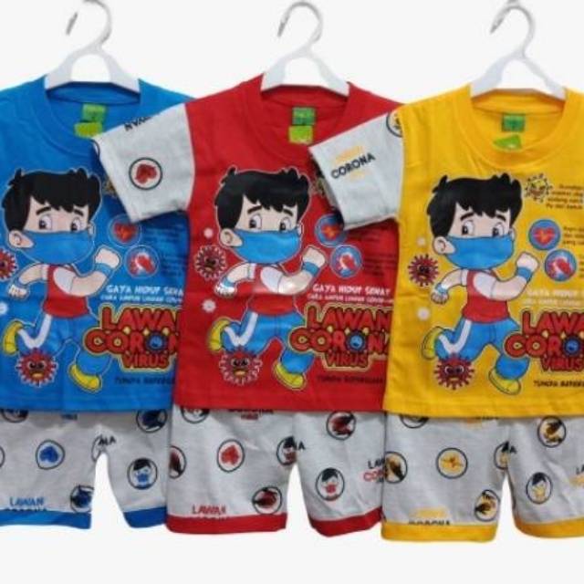 Clothing Sets Of Kids CORONA STOP COVID 19 Screen Printing Arising ...
