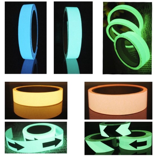 1m/Roll Fishing Rod Luminous Sticker Glow in the Dark PET Adhesive Tape ...