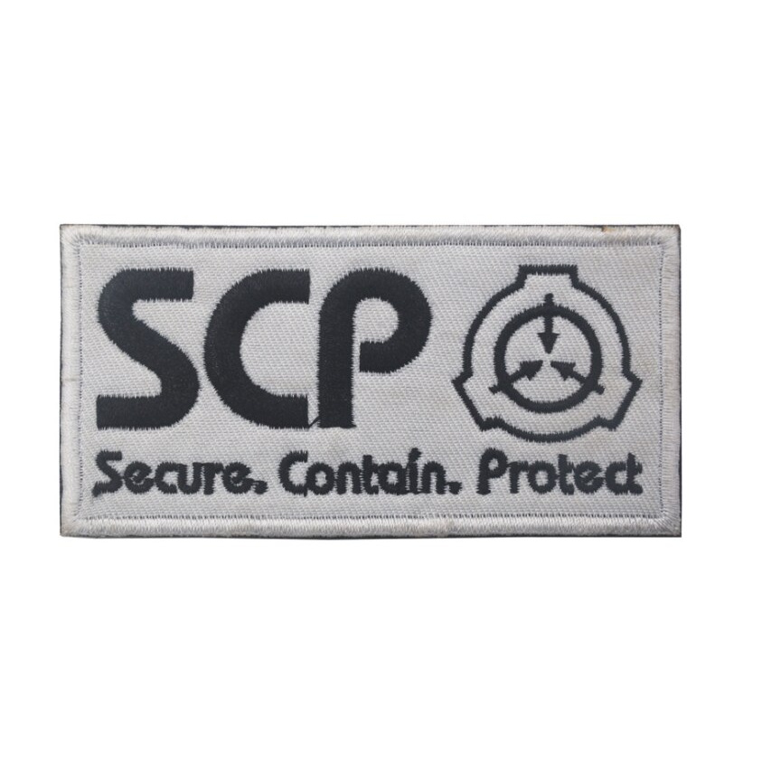 1pcs Embroidery SCP Foundation Velcro Patch Tactical Battle Badge ...