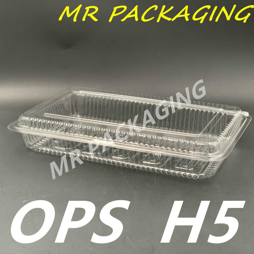 OPS - H5 - BENXON Plastic Tray [ 100pcs ] Bakery Disposable Plastic ...