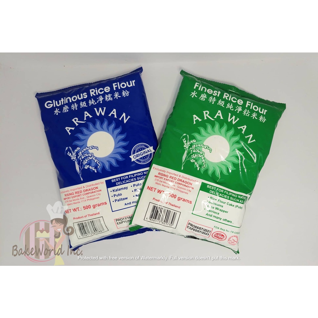 Arawan Glutinous Rice Flour & Rice Flour 500g | Shopee Philippines