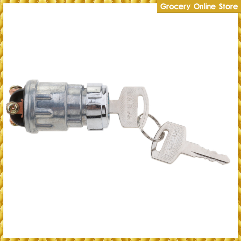 Universal 12V Ignition Cylinder Switch Keys 3-Position For Car Truck ...