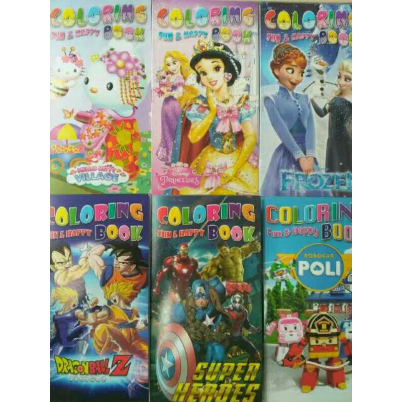 Coloring Book Coloring Book Fun & Happy Character, poli, dragon ball ...