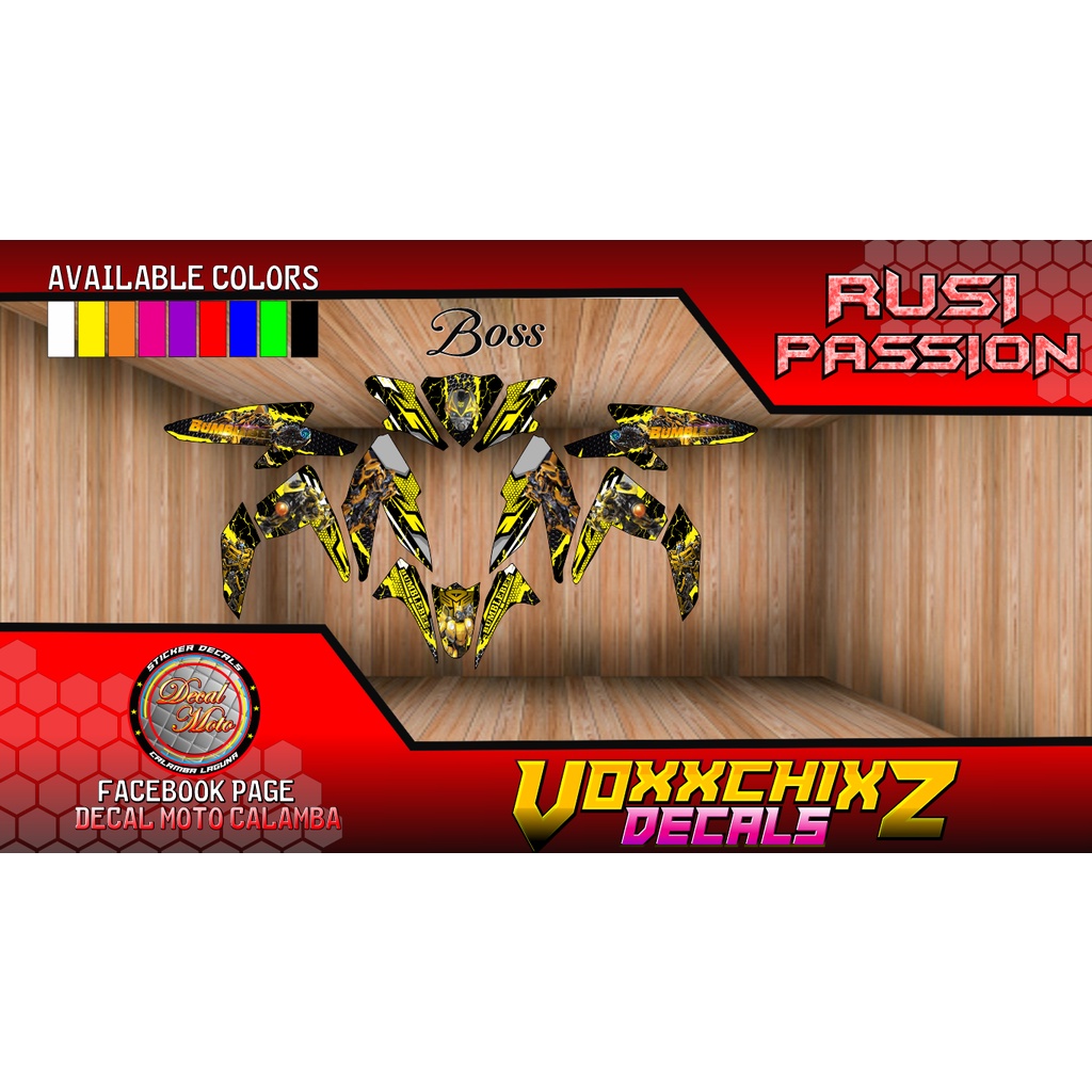 Decals Sticker,Decals Sticker for Rusi Passion Bumble Bee design ...