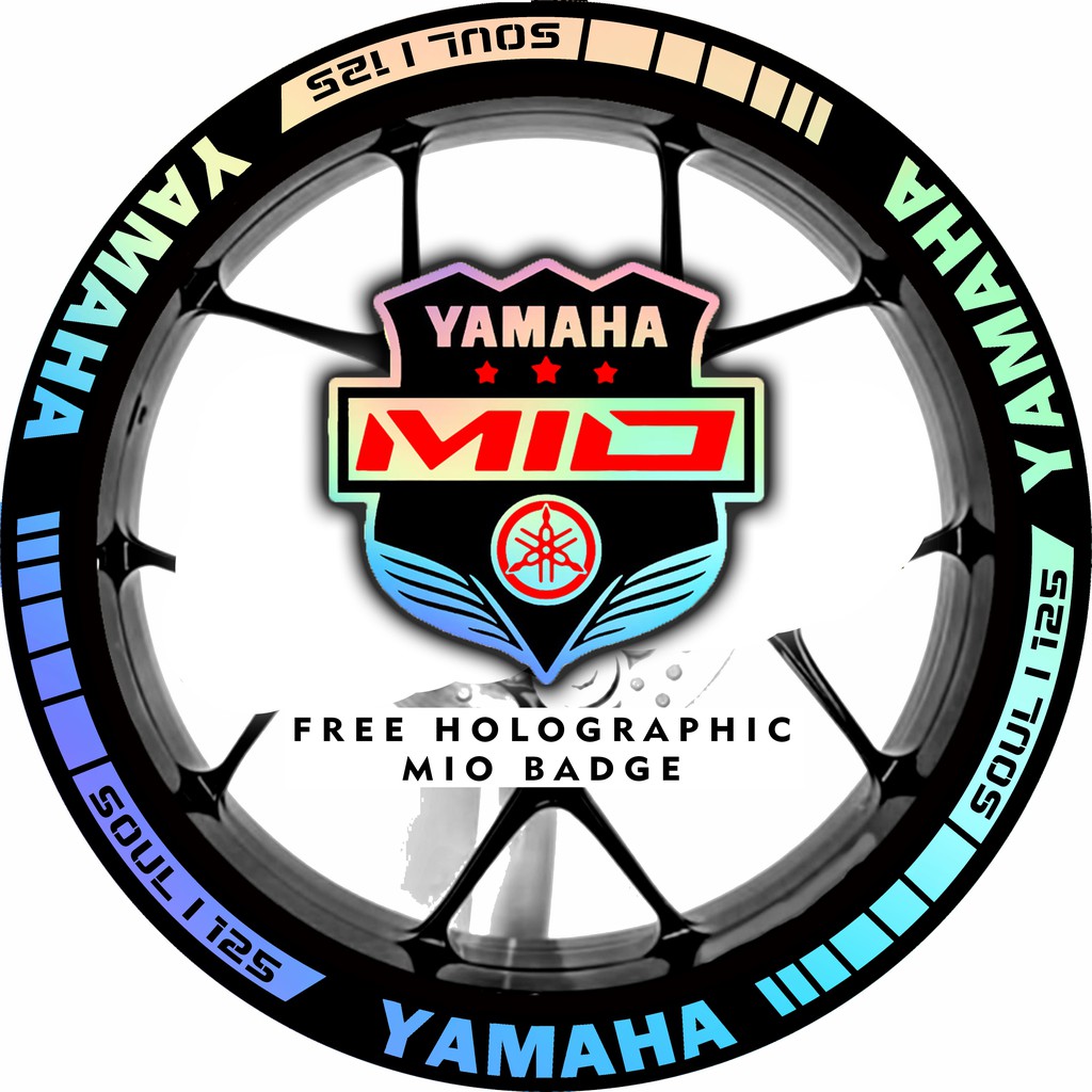 YAMAHA MIO SOUL I 115 and 125 Mags Sticker Set | Front and Rear Set ...