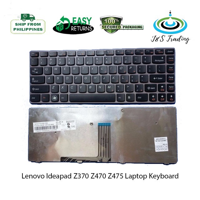 Lenovo Idea Pad Z370 Z470 Z475 Laptop Keyboard | Shopee Philippines