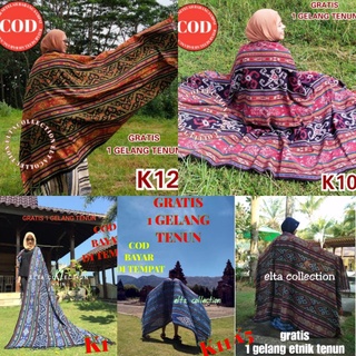 Original ethnic ikat woven cloth with lombok, kalimantan, toraja motif ...