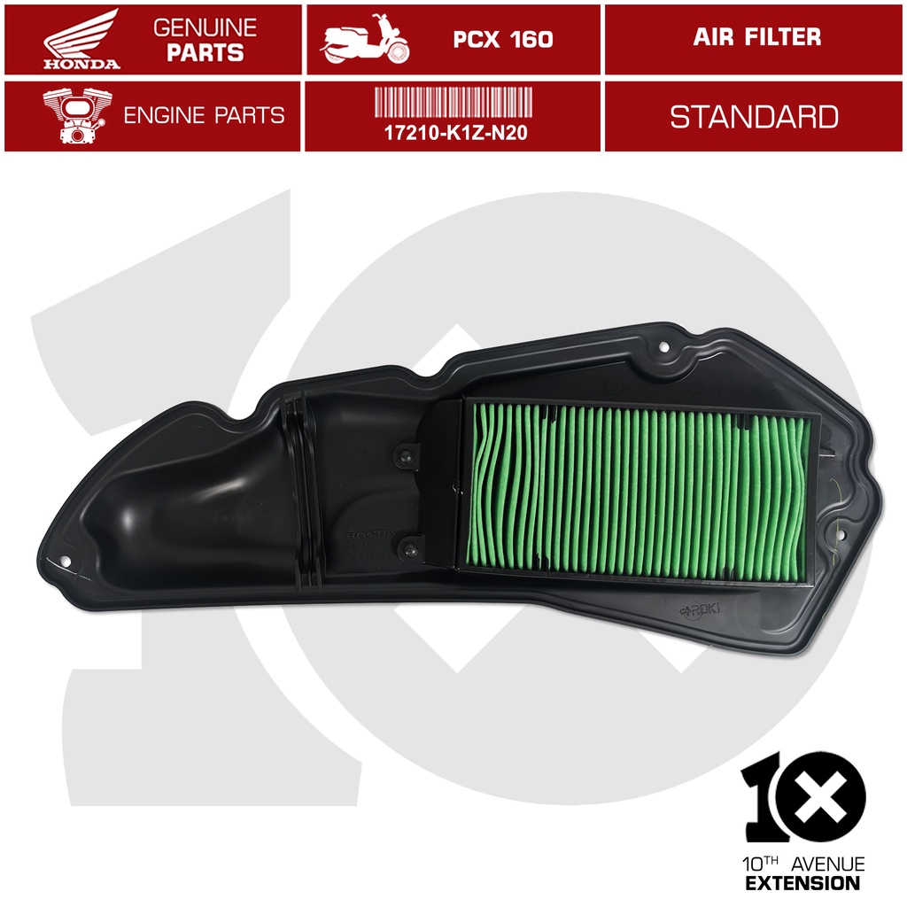 10thX Honda Genuine Air Filter Part No.17210-K1Z-N20 for PCX 160 ...