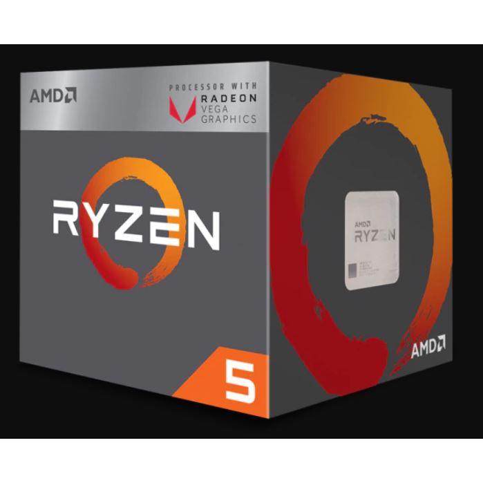 AMD RYZEN 5 2400G 3.6GHZ 4CORE with Radeon RX Vega 11 Graphics Socket ...