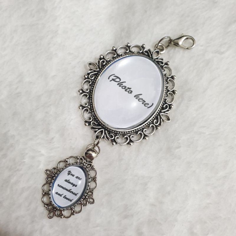 Wedding Essential Customized Remembrance PIN or memorial brooch ...