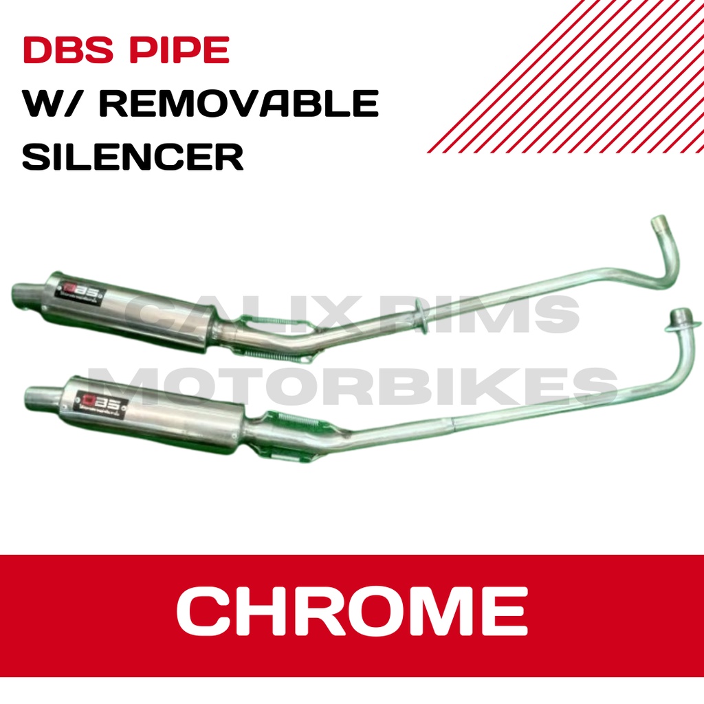 DBS Pipe Chrome w/removable silencer. | Shopee Philippines