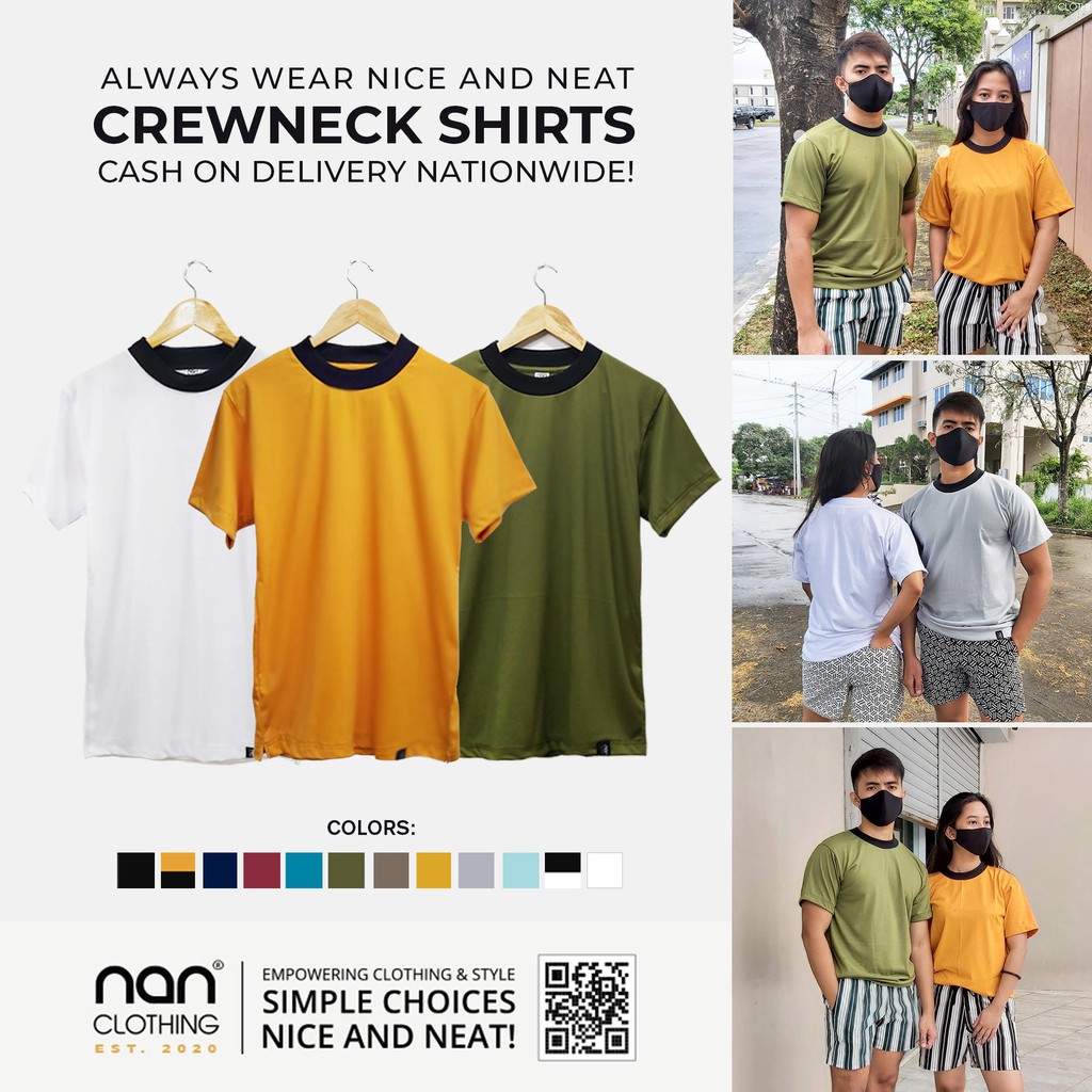 Classic Crewneck Shirt - Unisex - NAN Clothing | Shopee Philippines