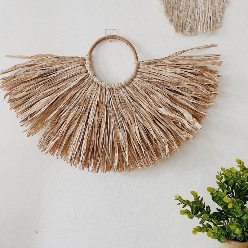Rafia Short haired Wall Decor Hang (Nimfa) | Shopee Philippines