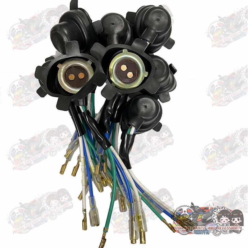 LJ Motorcycle Head Light Bulb Headlight Socket Xrm, Wave, Tmx155(per ...