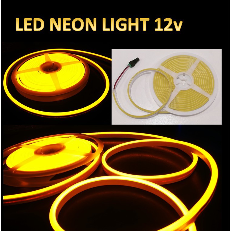 12v Yellow LED Neon Light Strip Light for signage logo letter sign ...