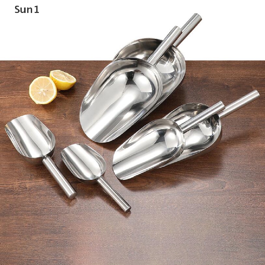 Sun1> Stainless Steel Sweet Candy Ice Scraper Buffet Bar Food Measuring ...