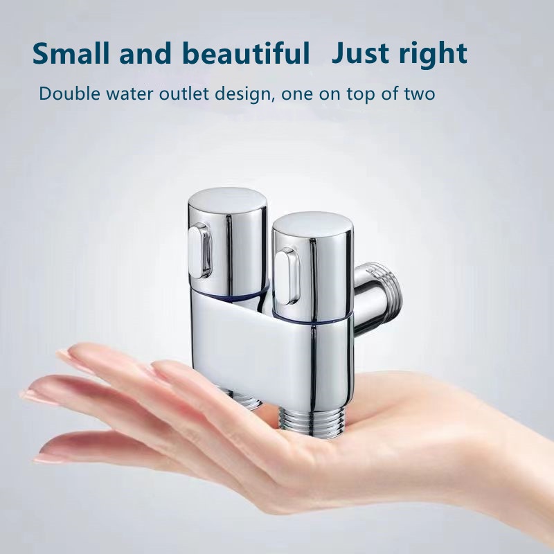 All-copper mini angle valve one-in, two-out Anggulo balbula multi ...