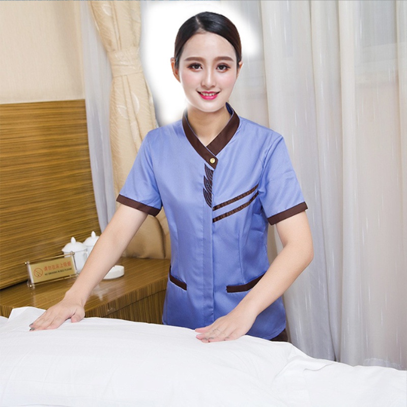 Ready Stock Long-sleeved hotel waiter uniform unisex hotel room ...