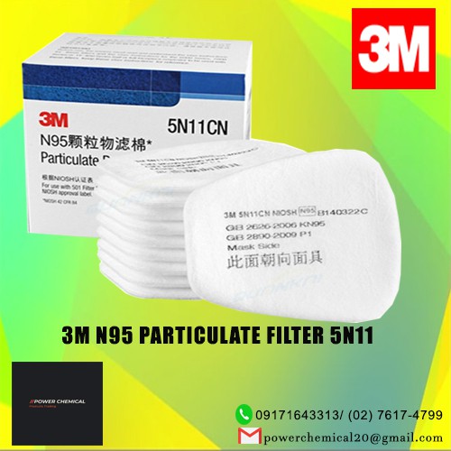 3M™ Particulate Filter 5N11, N95 Respiratory Protection (10pcs ...