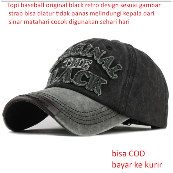 MATAHARI Baseball Cap original black retro design As Pictured ...
