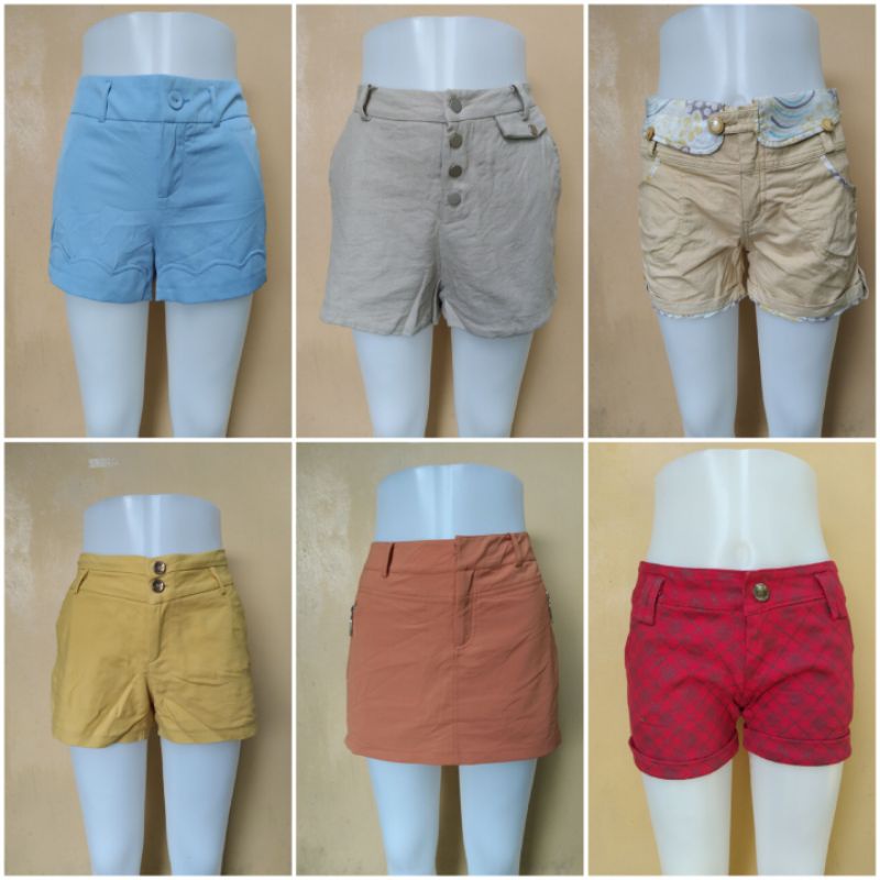 COTTON ZIPPER SHORTS (UKAY) (waistline24-32) | Shopee Philippines