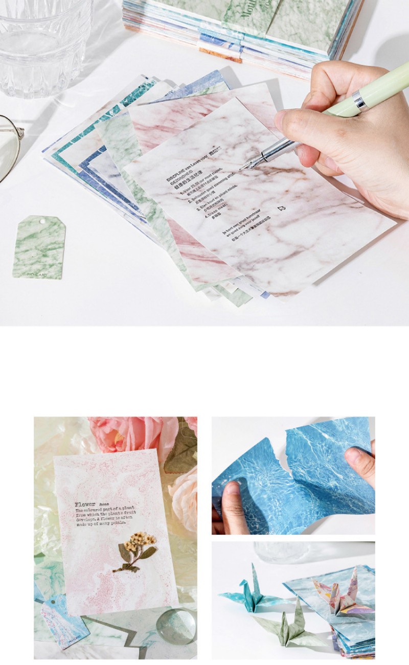 Panda Online 30PCS Collection Of Microlight Series Retro Material Paper ...
