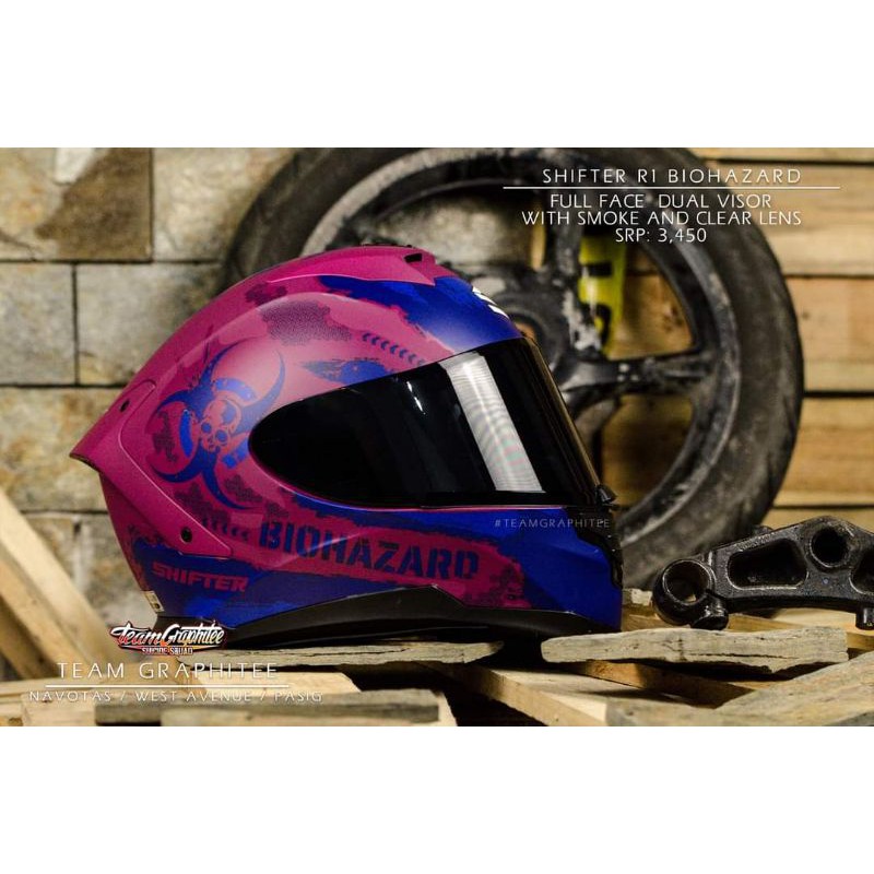 SHIFTER R1 BIOHAZARD MATTE PINK BLUE | Shopee Philippines