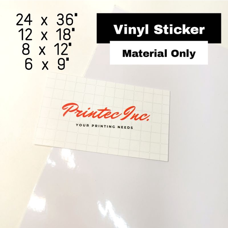 Printable Outdoor Vinyl Sticker Paper