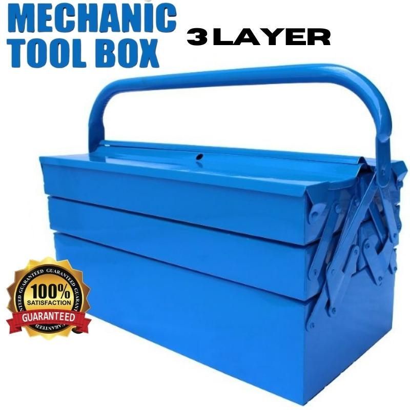 3 Layers Heavy Duty Metal Cantilever Tool Box Scar Mechanical Poment ...