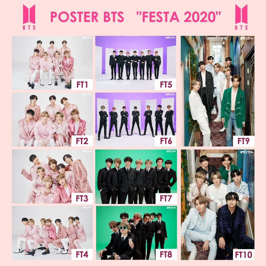 Bts Festa 2020 Jungkook V Jimin Jin Suga Kpop Poster | Shopee Philippines