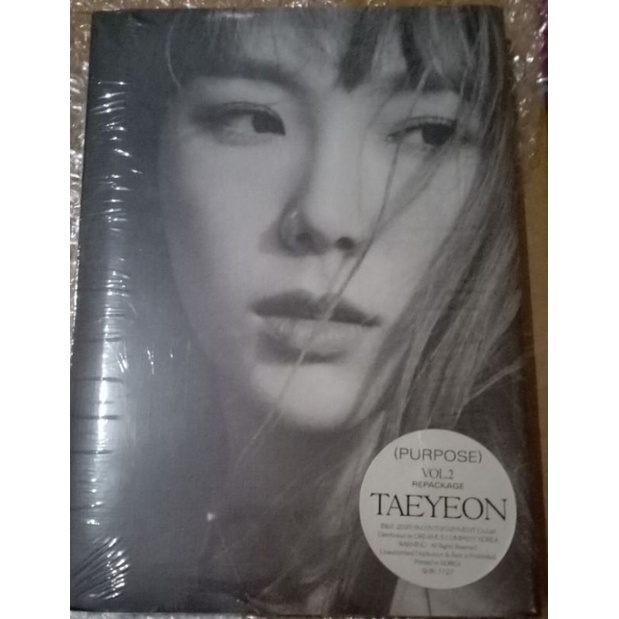 Taeyeon Purpose Repackaged Album Fullset With Poster (BOOKED) | Shopee Philippines