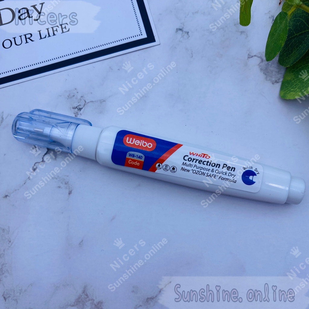 WB-140 Weibo Correction Pen Correction Liquid Quick Dry Pen 8ml | Shopee Philippines