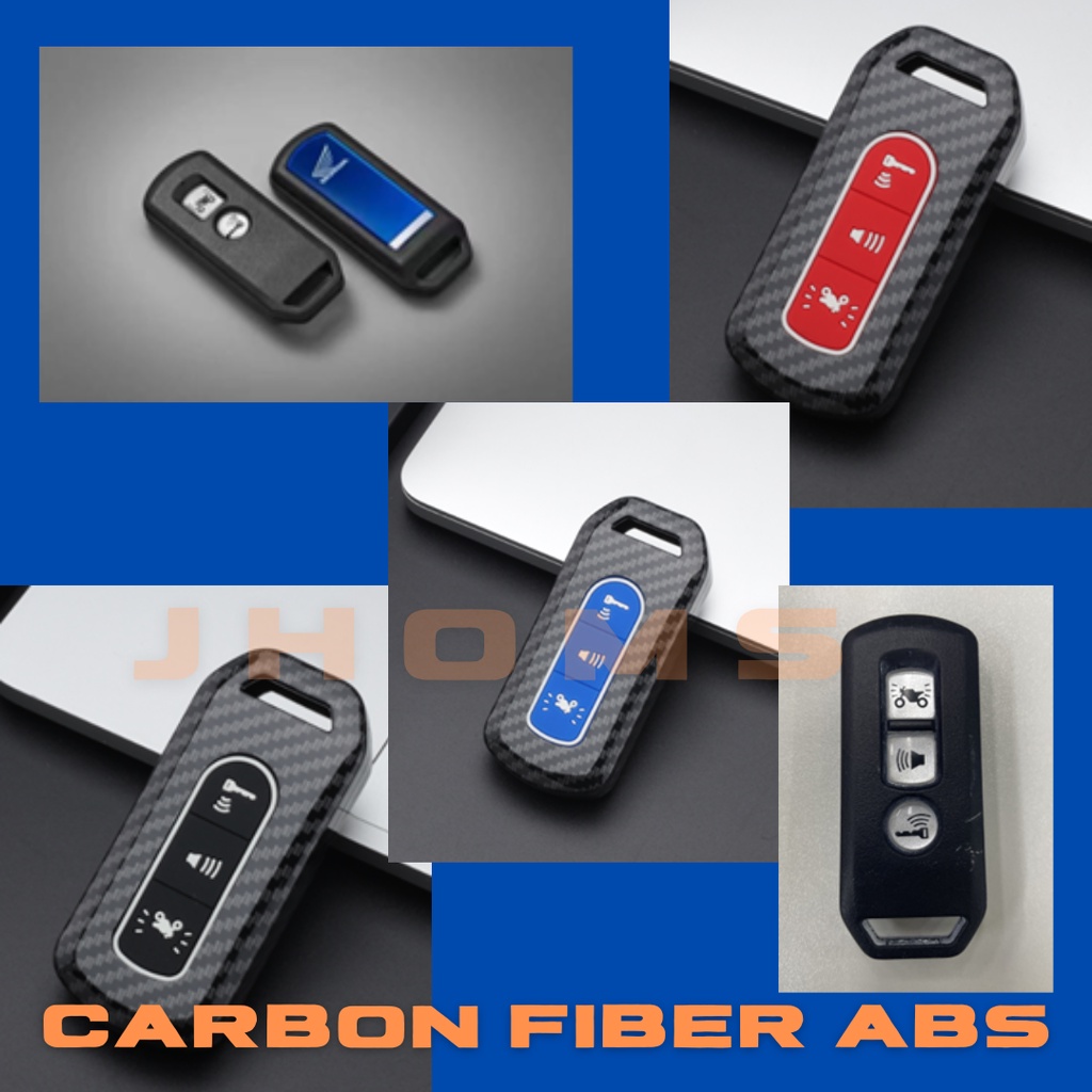 HONDA ADV 150, PCX 150 Carbon Fiber absSilicone Remote Key Cover/ SET ...