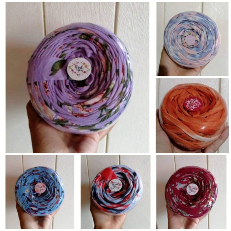 T-shirt Yarn | Fabric Yarn 200g PLAIN and PRINTED DESIGN,,buy 3 PCs ...