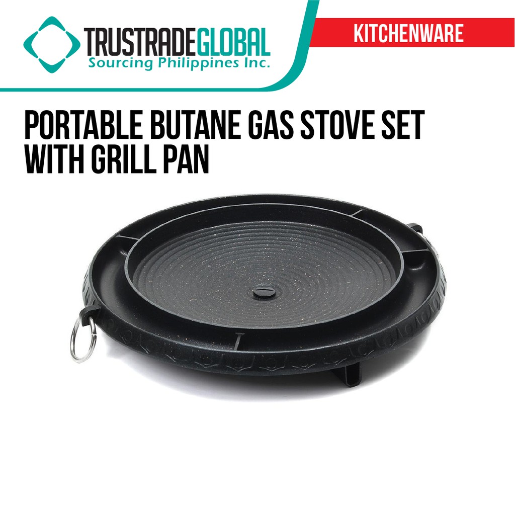 Portable Butane Gas Stove Set with Gril lPan / Portable Butane Gas ...