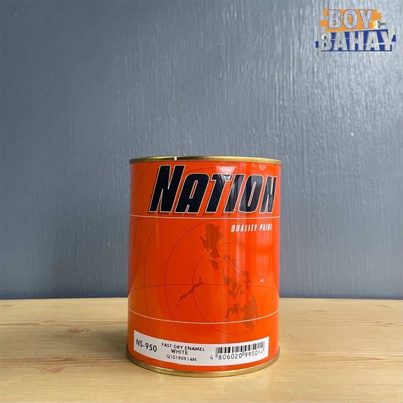 Nation Quality Paint Fast Dry Enamel White 1 Liter NS-950 | Shopee ...