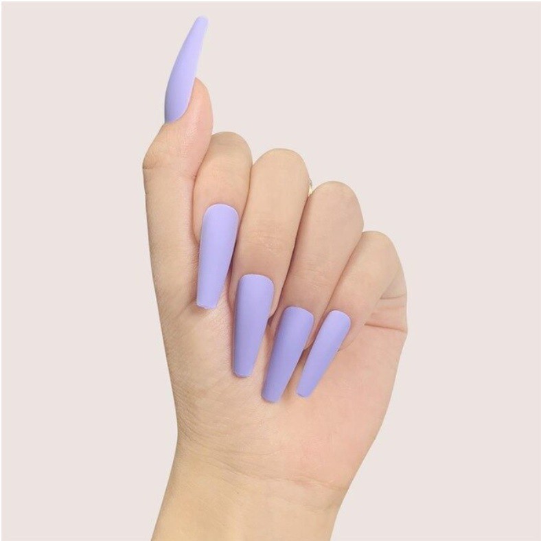Ready-Made Fake Nails Long Version Line Of Pastel Colors Matt Finish ...