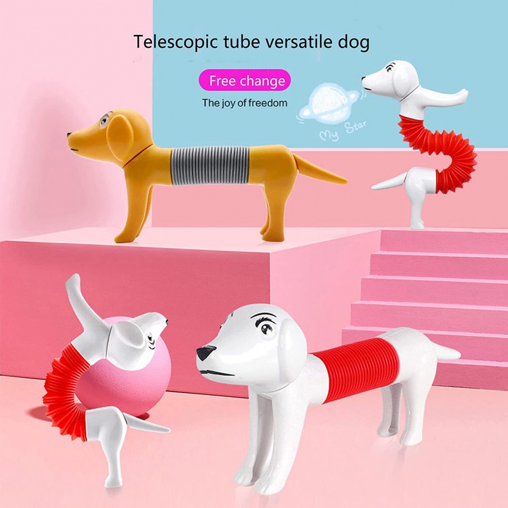Fidget Toys Sensory Stretch Tubes Kit Safe retractable tube dog toy ...