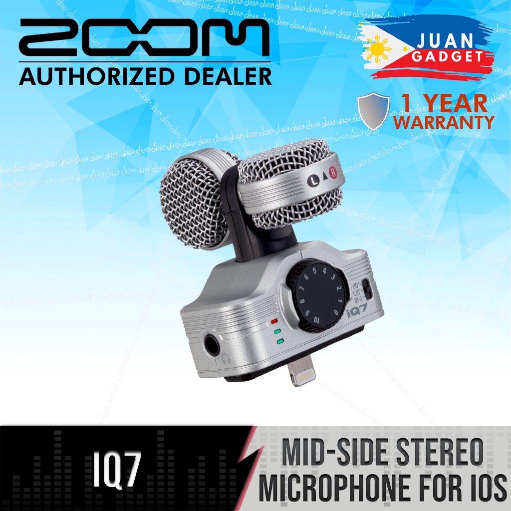 Zoom iQ7 Mid-Side Stereo Microphone for iOS Devices | JG Superstore ...