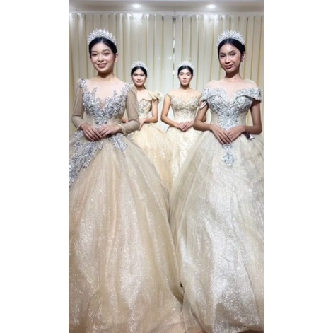 WEDDING GOWN FOR SALE , DEBUT GOWN , PROM GOWN , JS PROM | Shopee ...