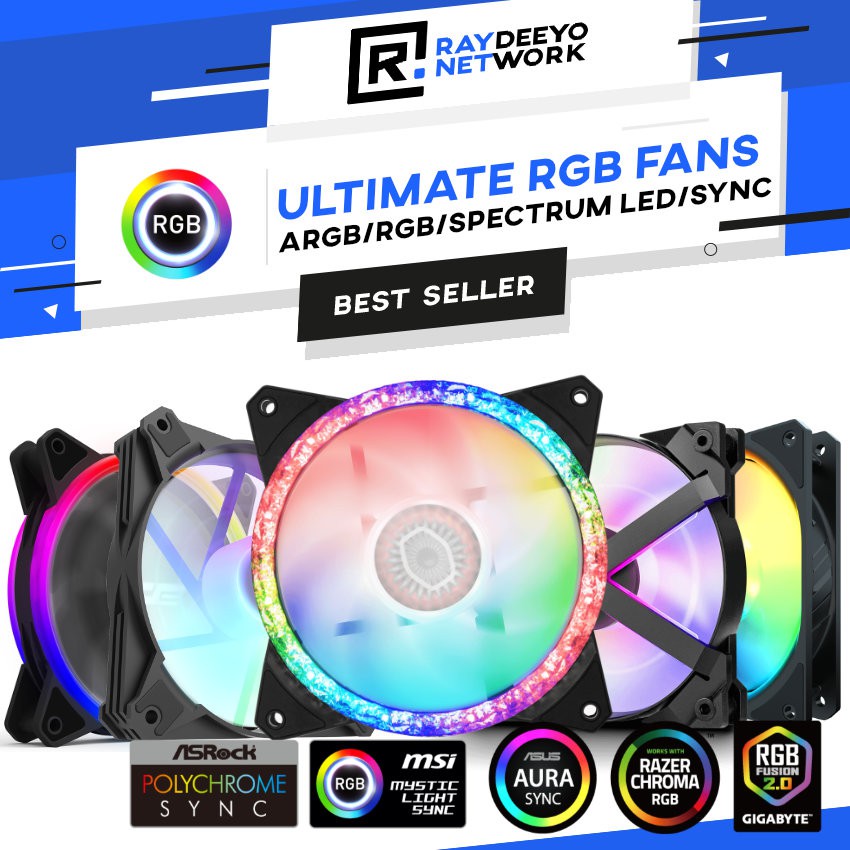 ULTIMATE RGB FAN Spectrum LED (ARGB Case FAN, RGB SYNC, PWM FAN hub ...