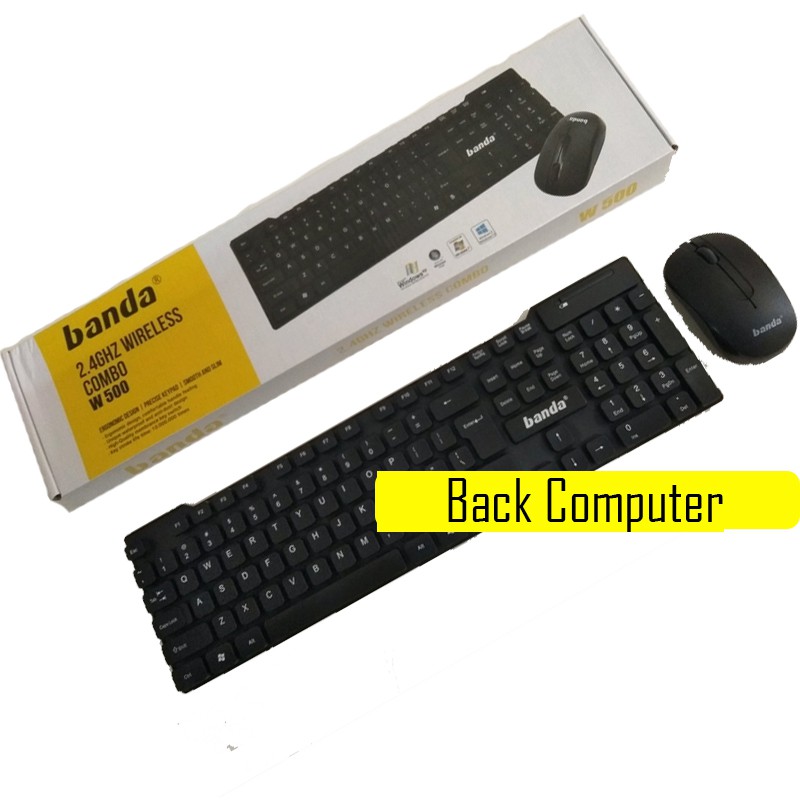 W500 Banda Wireless Mechanical Keyboard Mouse design | Shopee Philippines
