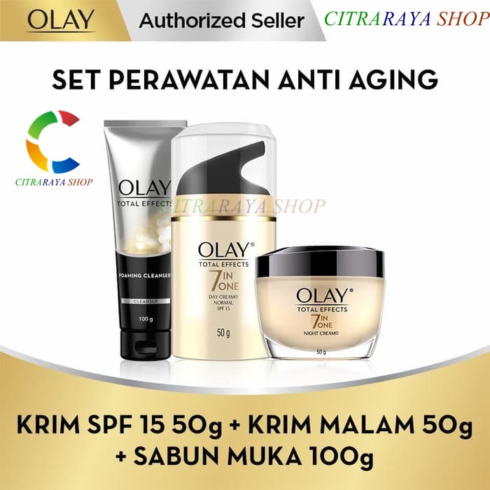 Olay Anti Aging Treatment Set total effect 7 in 1 DAY CREAM SPF 15 ...