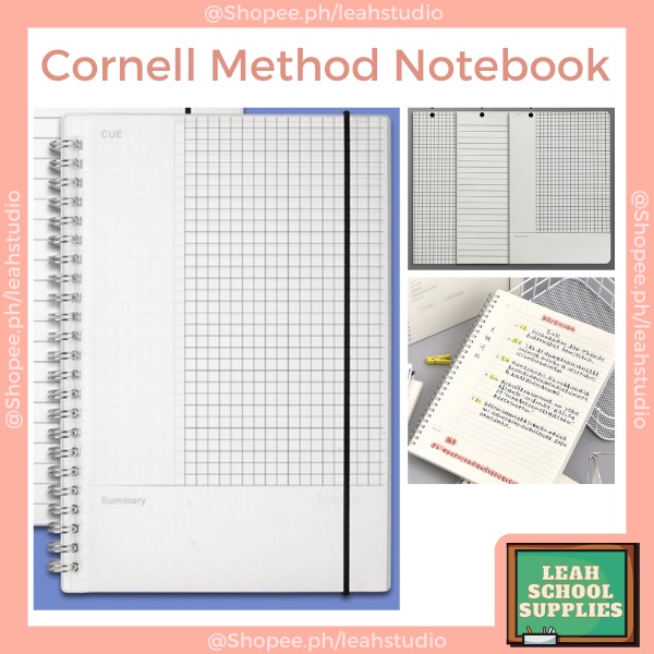 A4 CORNELL NOTE Minimalist Cue/Summary Notebook Student Simple Notebook ...