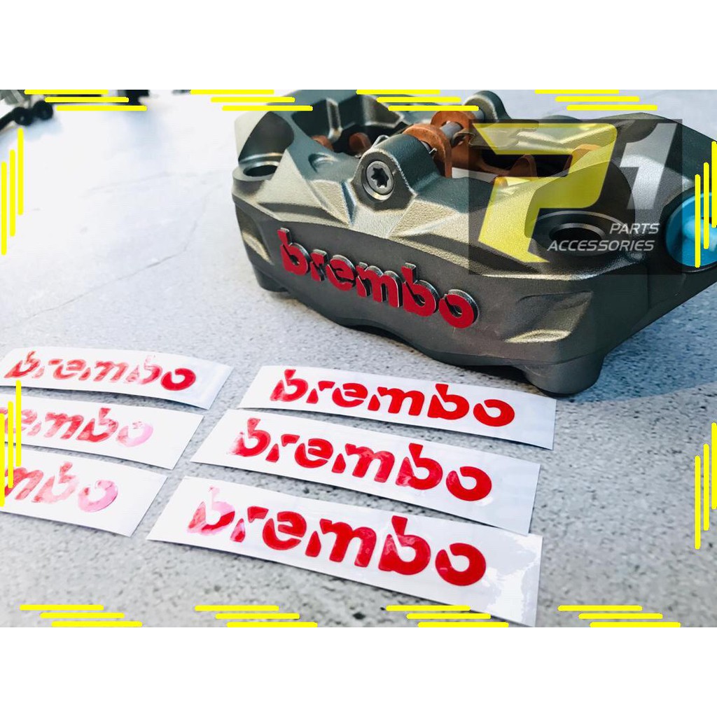 ITALY BREMBO STICKER M3 K50 P34 RED LOGO STICKER 100% PREMIUM QUALITY ...