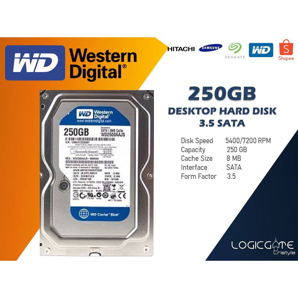 250GB Hard Disk HDD Sata 3.5 Desktop | Shopee Philippines